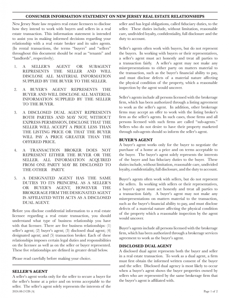 NJ Consumer Protection Enhancement Act › NJ REALTORS®